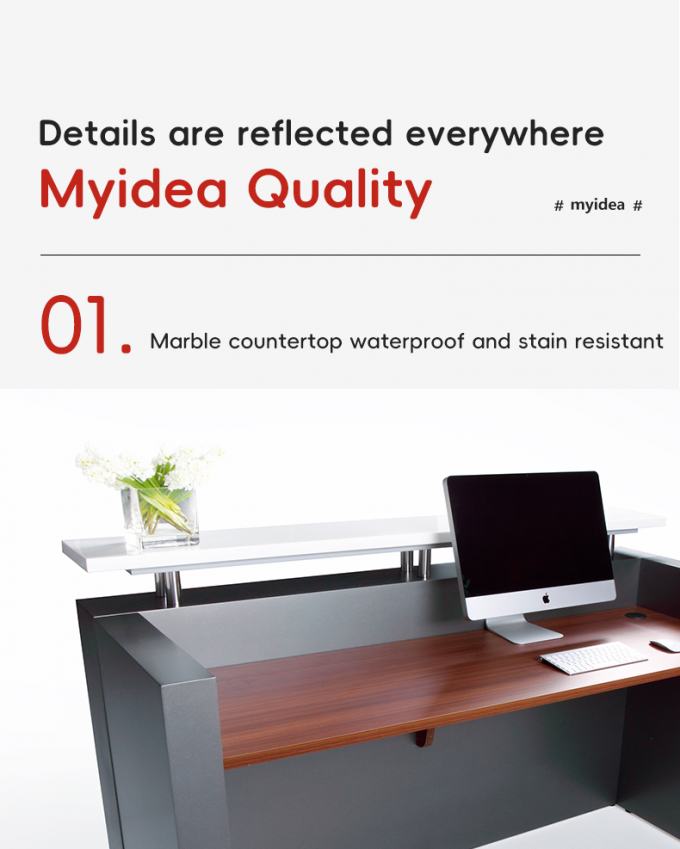 Simple Design Marble Top Modern Office Furniture Reception Desk Simple Design Marble Top Modern Office Furniture Reception Desk