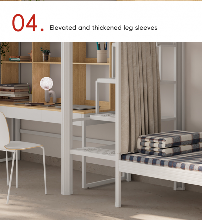 Modern Furniture Student Bunk Bed School Dormitory Bunk With Desk ...