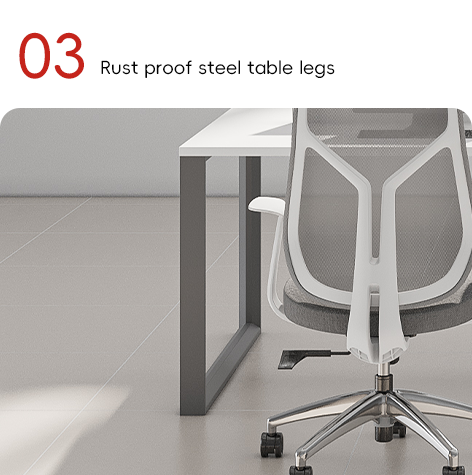 Sturdy Two Tone Metal Frame Modern customization Office Desk For Heavy ...