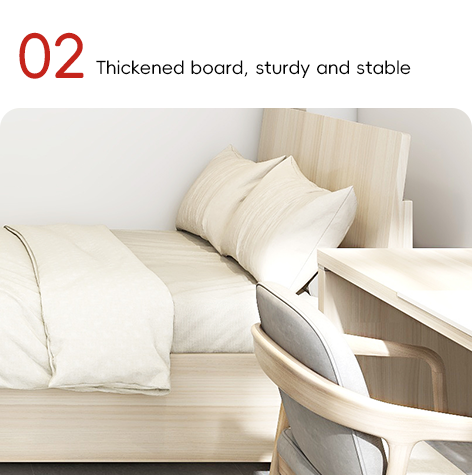 Support customization Modern Functional Student Bed With Desk For ...