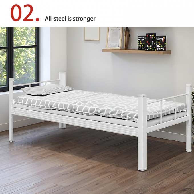 Student Dormitory Bed Single layer Iron Frame Bed