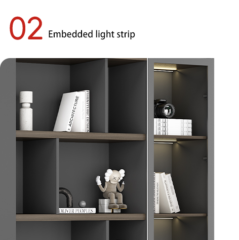 Dark Colored Large Storage Cabinet, Boss Space, Back Cabinet, Display ...